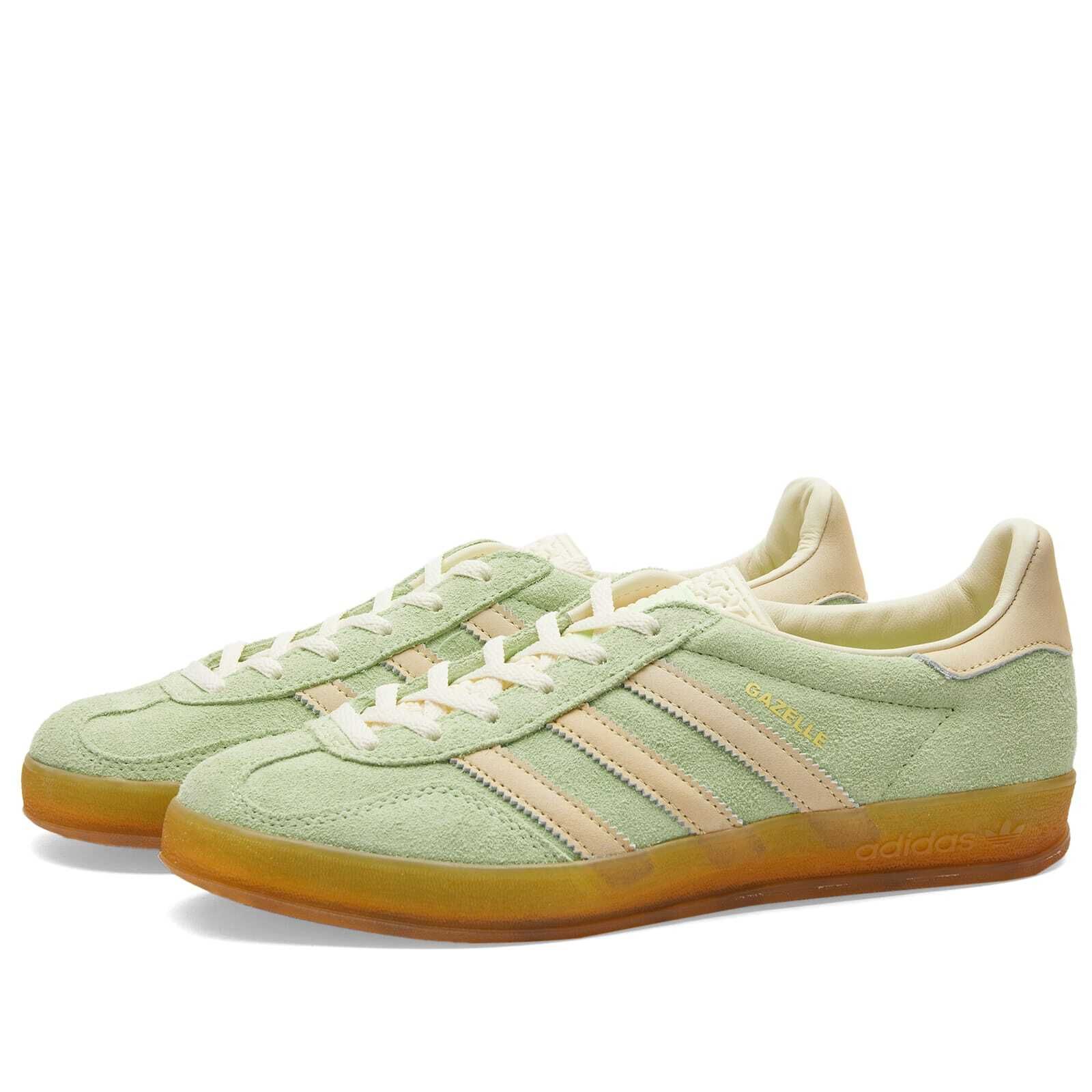 아디다스 가젤 Gazelle Indoor IE2948 Semi Green Spark, Almost Yellow & Cream ...