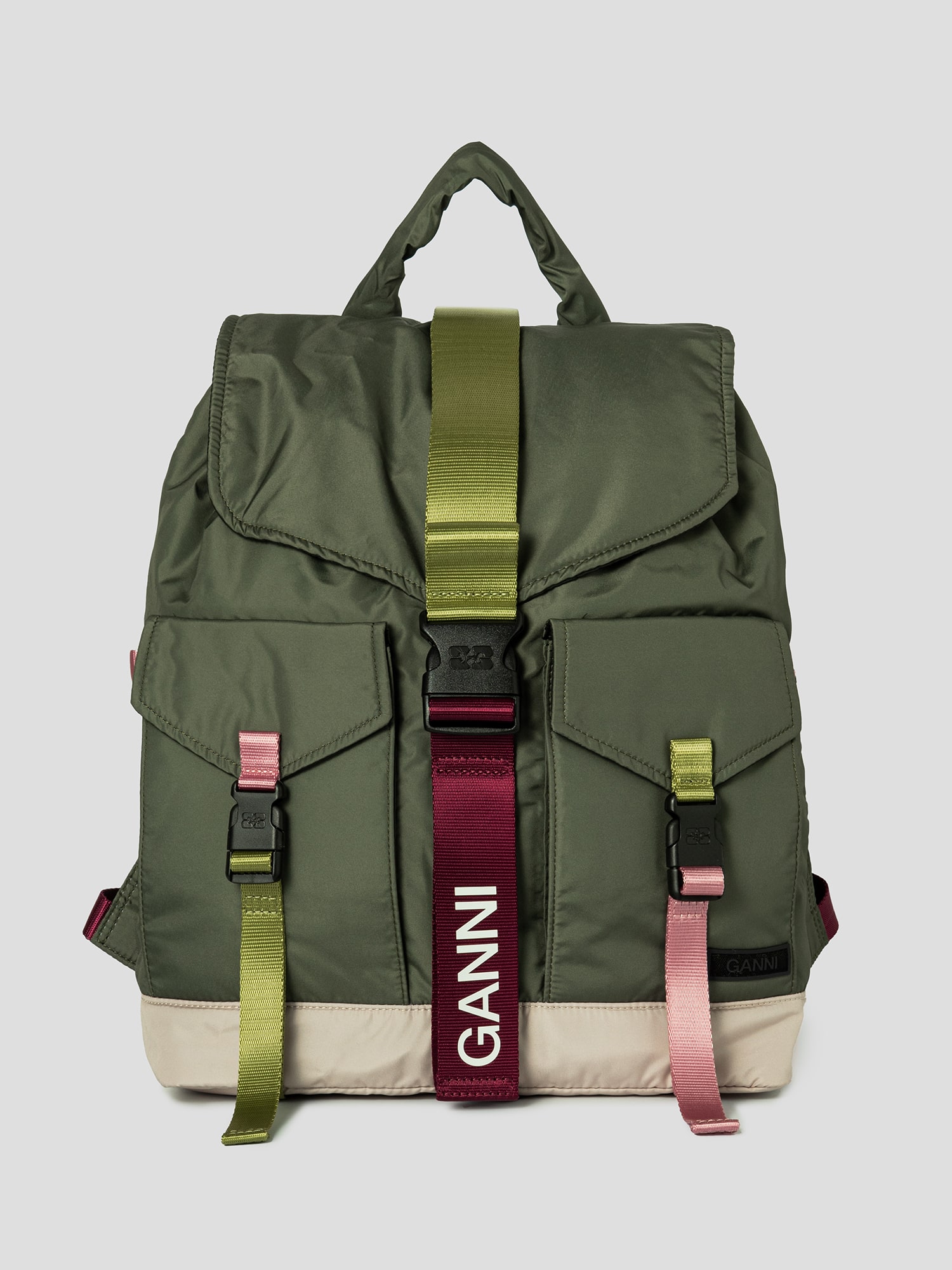 비커 🌟BEAKER FOCUS🌟 Recycled Tech Backpack - Olive - 위시버킷