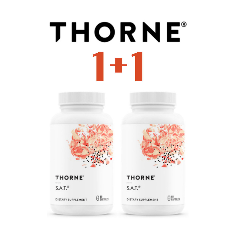 쏜리서치 1+1 쏜리서치 SAT 60캡슐 Thorne SAT 밀크시슬 실리마린 아티초크 커큐민 [원산지:미국] - 위시버킷