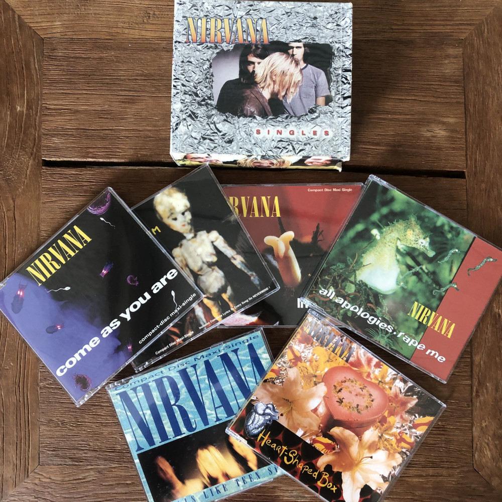너바나 [희귀 수입 초판 Box Set 6 CD 박스 세트] NIRVANA ( 너바나 Kurt Cobain ) - Singles / Smells Like Teen 등 [CD ...