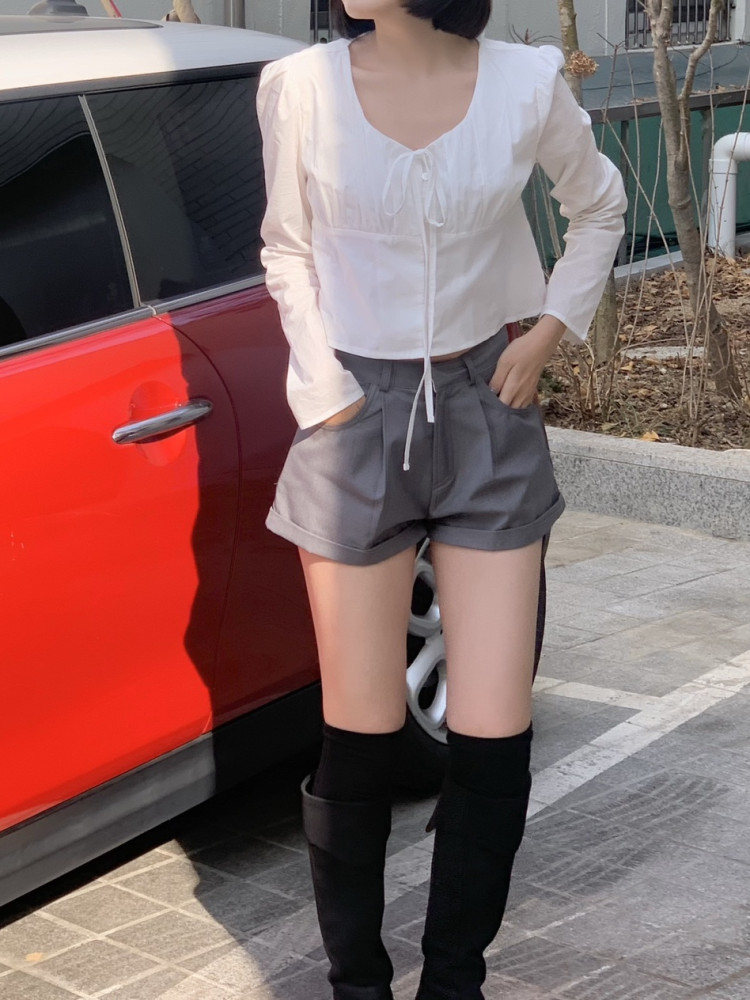 애니웨이썸머 kate ribbon blouse - 위시버킷