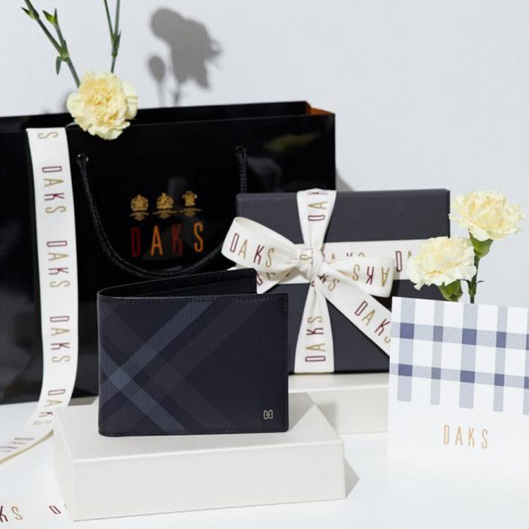 닥스 [DAKS GIFT][선물포장재동봉] 닥스 로고 남성 반지갑 3종 택1 - 위시버킷