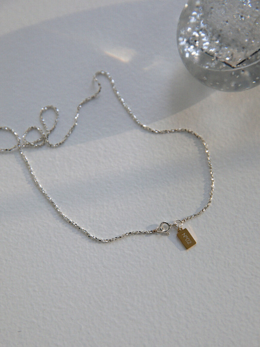 벌스데이블루 Shining thread chain Necklace - 위시버킷