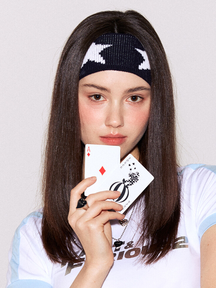 라츠유 lotsyou_Bella Head Band Navy - 위시버킷
