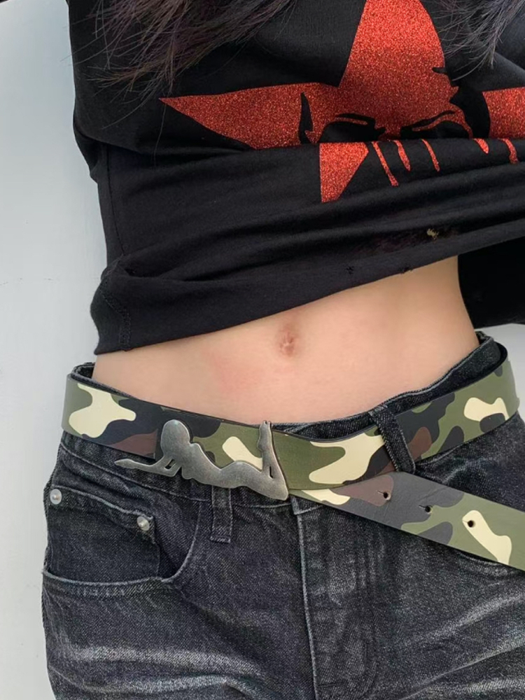 COR SAUCE GUYS CLUB Military Street Leather Belt - 위시버킷