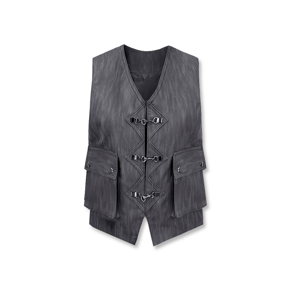 0104 F/NO.32 spirit vest (gray) - 위시버킷