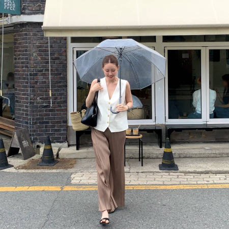 셀렙샵에디션 이런 상품 어때요? [강문경 PICK] 25SS 요이츠 플리츠 플루이드 팬츠 - 위시버킷