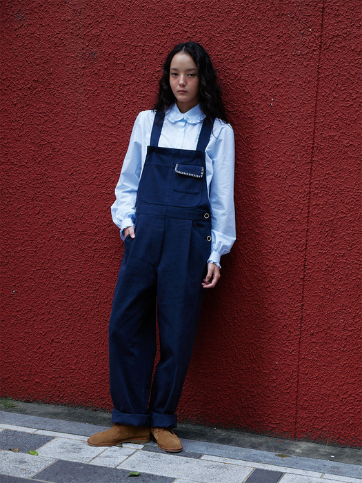 프리터 The Pocket Stitch Overall Navy_F234PT01 - 위시버킷