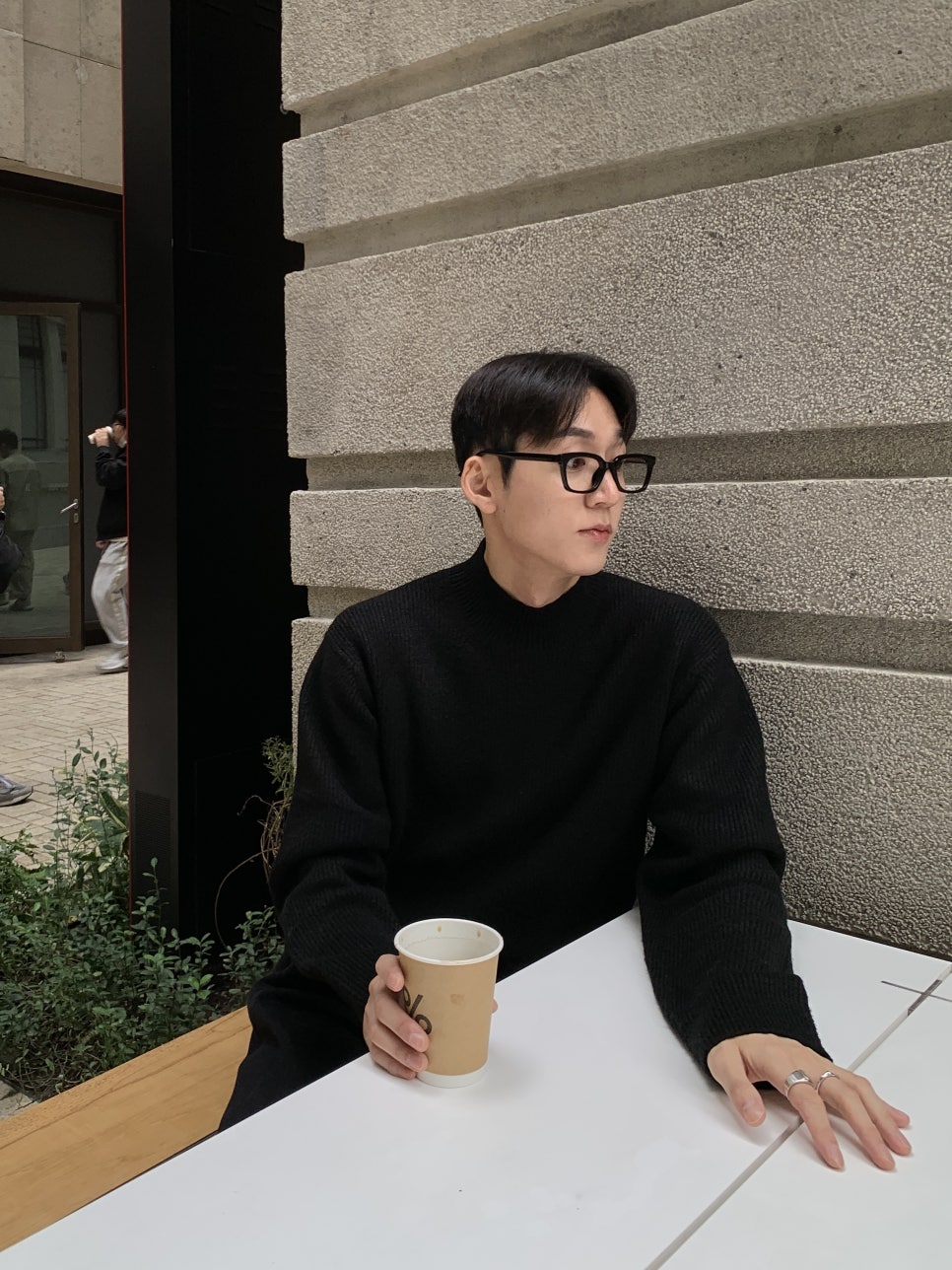 휴즈네스트 An cashmere hachi halfneck knit - 위시버킷