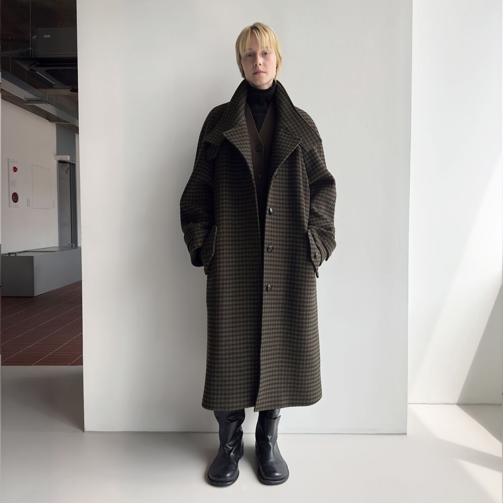 로우클래식 CHECK OFFICER COAT_CHECK - 위시버킷