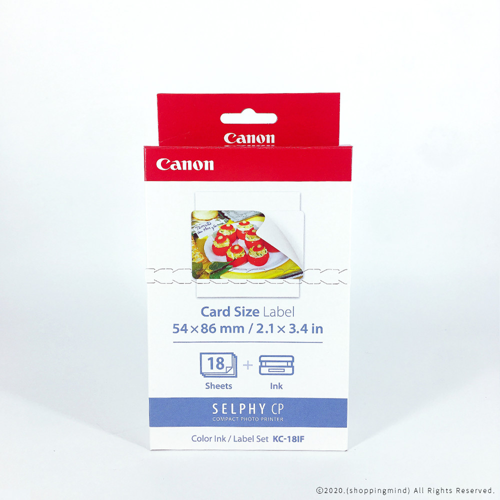 캐논 KC18IF 캐논 셀피 포토프린터 용지 CP1500 CP1300 CP1200 카드사이즈 KC-18IF - 위시버킷