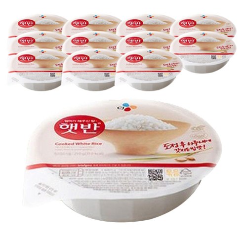 햇반 햇반 210g 12개 2box, 210g, 24개 - 즉석밥/간편조리 | 쿠팡 - 위시버킷