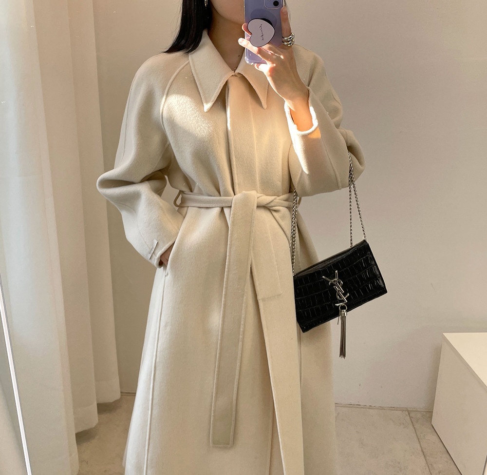 샤인핏에스 [주문폭주]히든 핸드메이드 롱코트(울100) 2col - 위시버킷