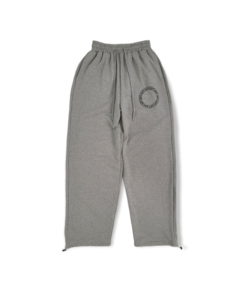 챱챱 Circle Chap Logo Sweat Pants(Melange) - 위시버킷