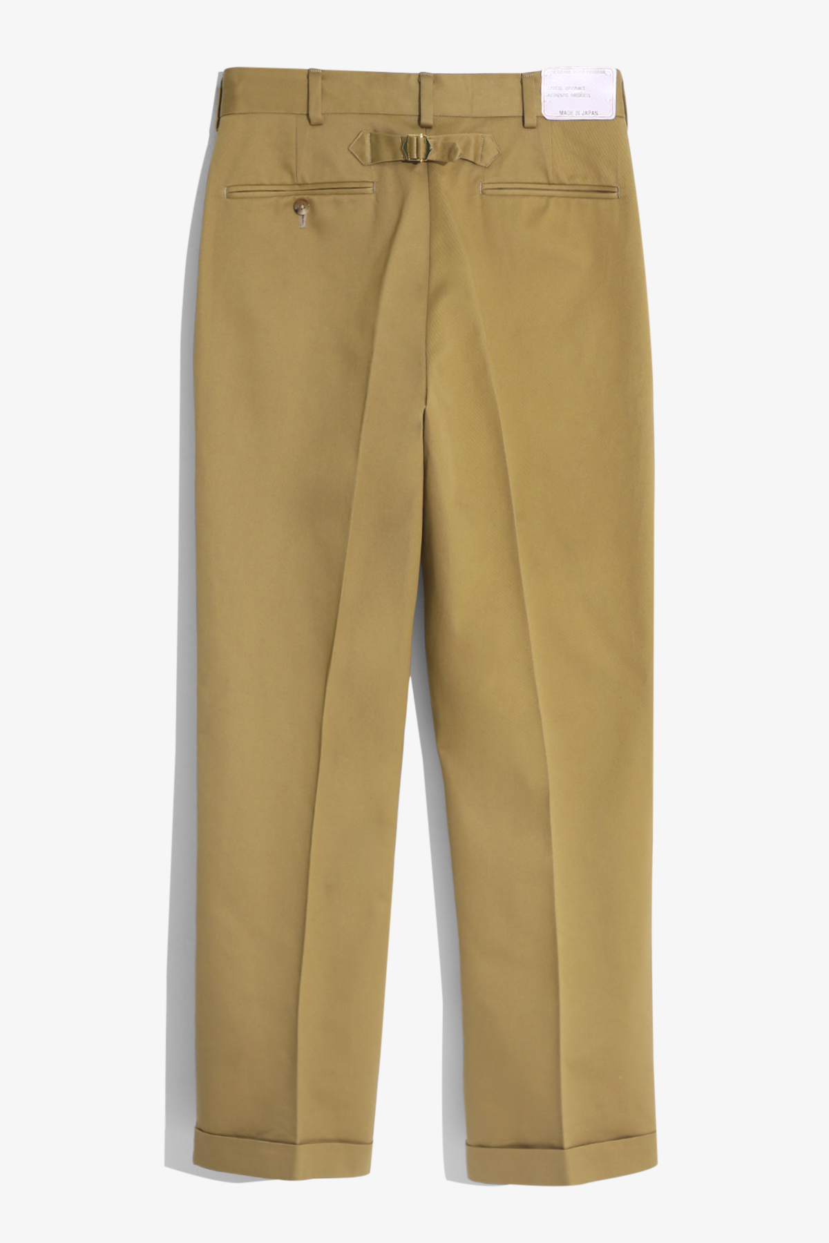 아이엠샵 IAMSHOP J.PRESS : WEST POINT PIPED STEM TROUSERS (KHAKI) - 위시버킷