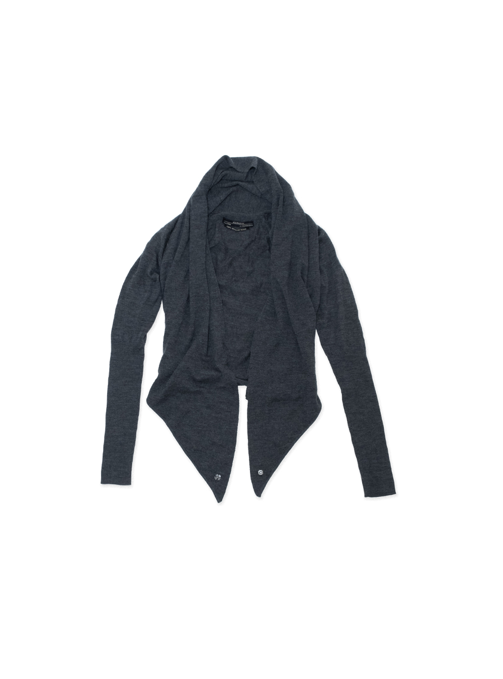 오리지널 오르가즘 ALL SAITNS snap wrapped wool cardigan - 위시버킷