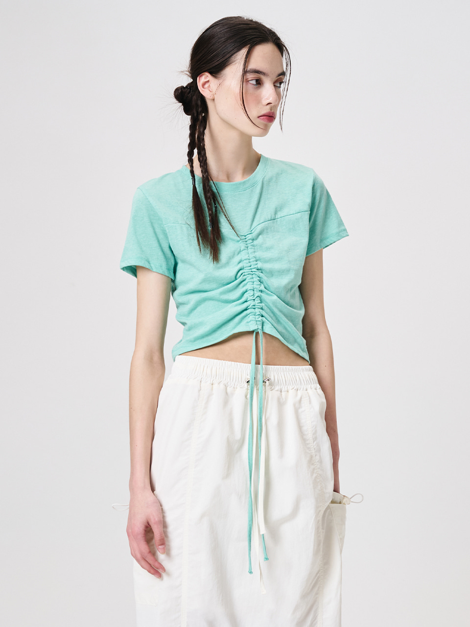 에트몽 Heart String T-Shirt, Green - 위시버킷