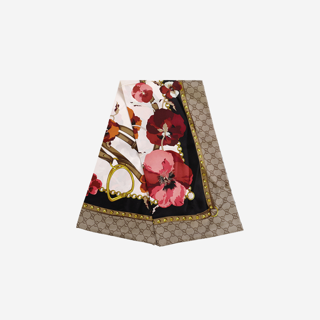 구찌 (W) Gucci Flower Print Silk Scarf Pink - 위시버킷