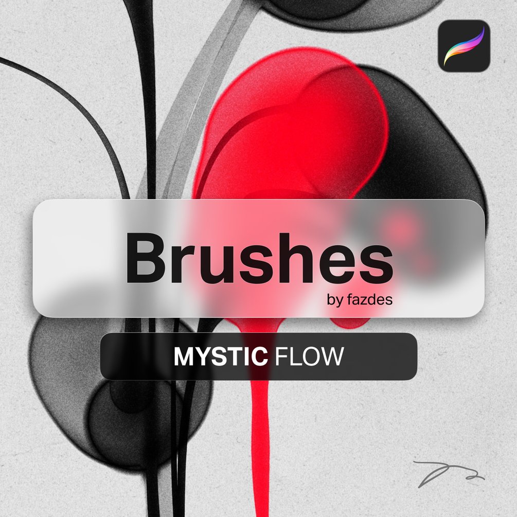 검로드 𝐌𝐲𝐬𝐭𝐢𝐜 𝐅𝐥𝐨𝐰・12 Unique Lettering/Painting Procreate Brushes by 𝙛𝙖𝙯𝙙𝙚𝙨 - 위시버킷