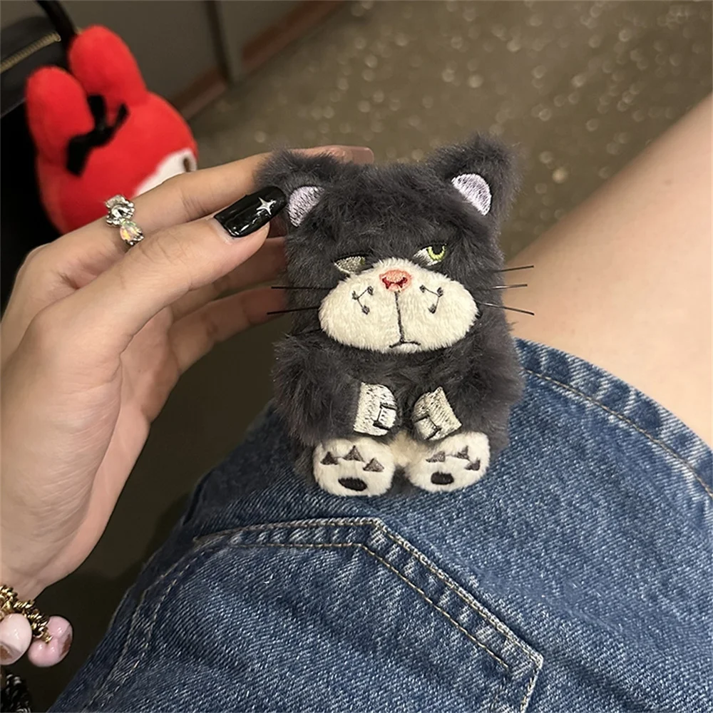 귀여운 고양이 봉제 이어폰 케이스 애플 에어팟 1 2 3 프로 에어팟 Pro2 컴포트 소프트 모피 무선 충전 박스 헤드셋