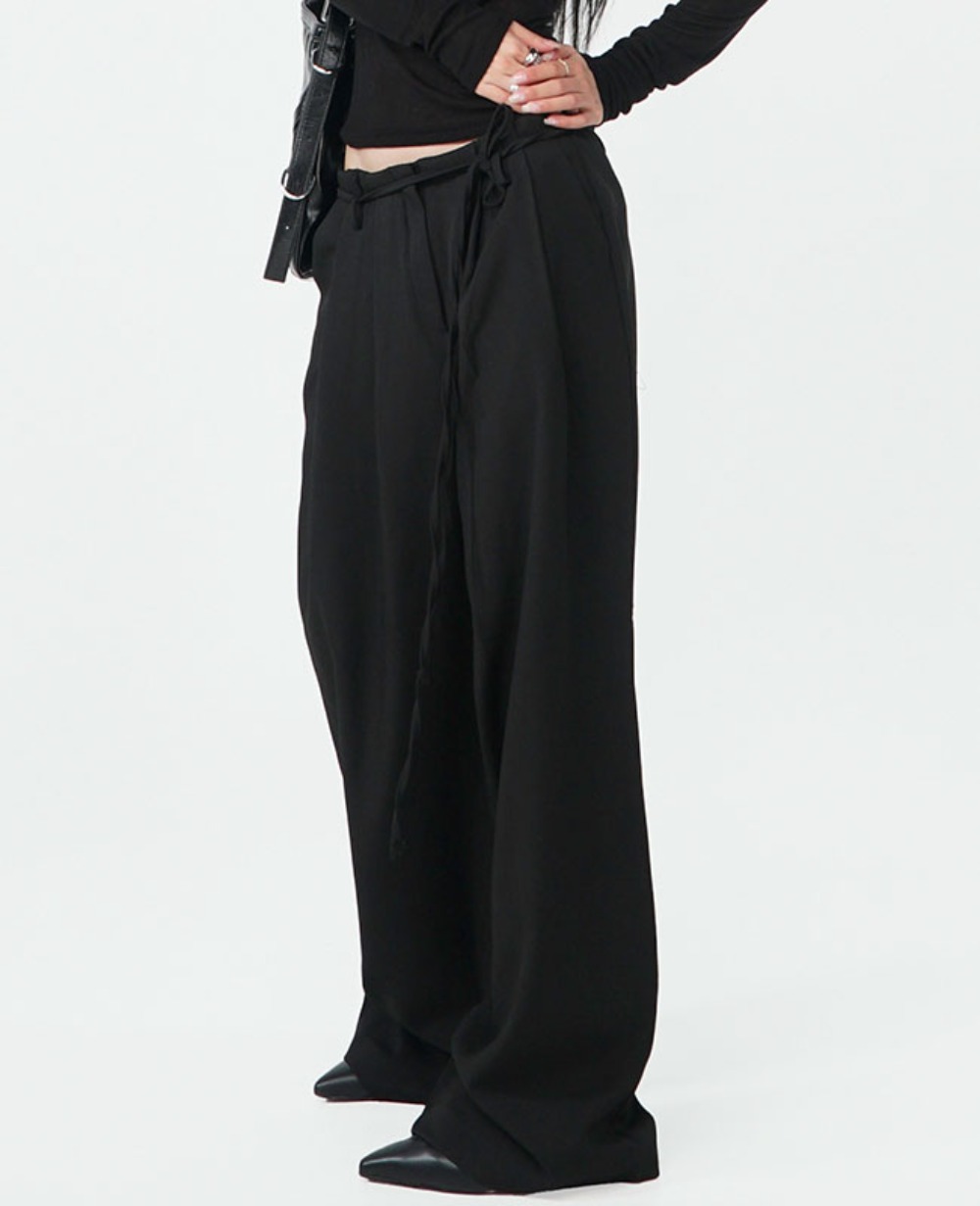 킴스 013 string pintuck wide slacks - 위시버킷