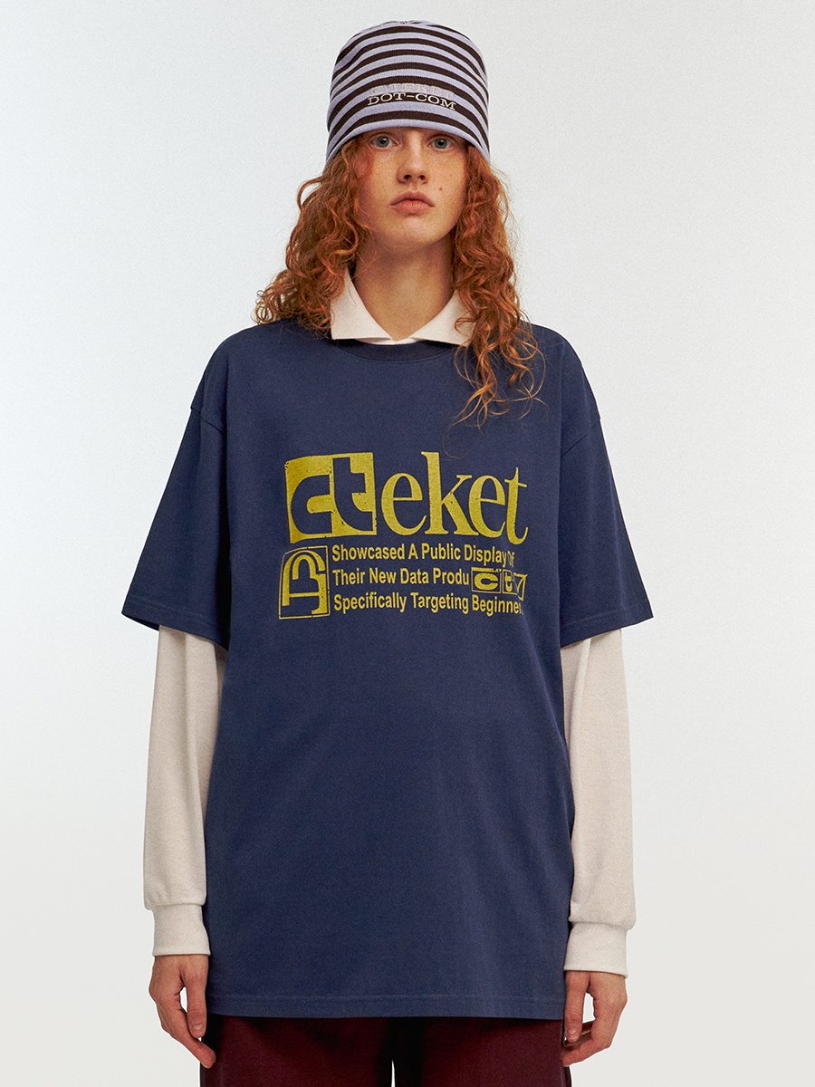 테켓 Plan Tee Navy - 위시버킷