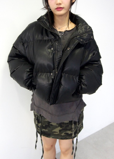 나의나인 leather short padding (2c) - 위시버킷