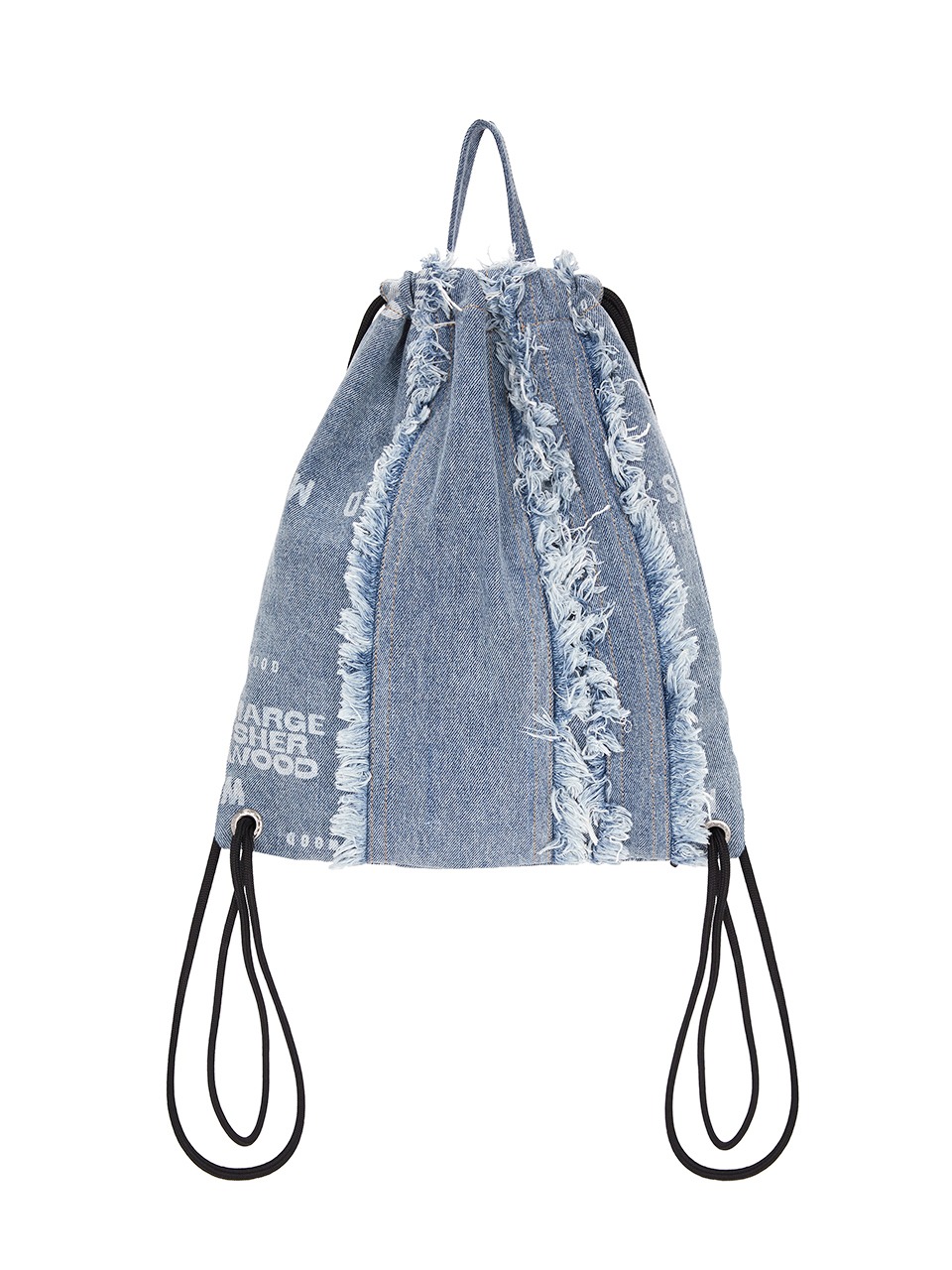 마지셔우드 FLAT DRAWSTRING BACKPACK_denim - 위시버킷