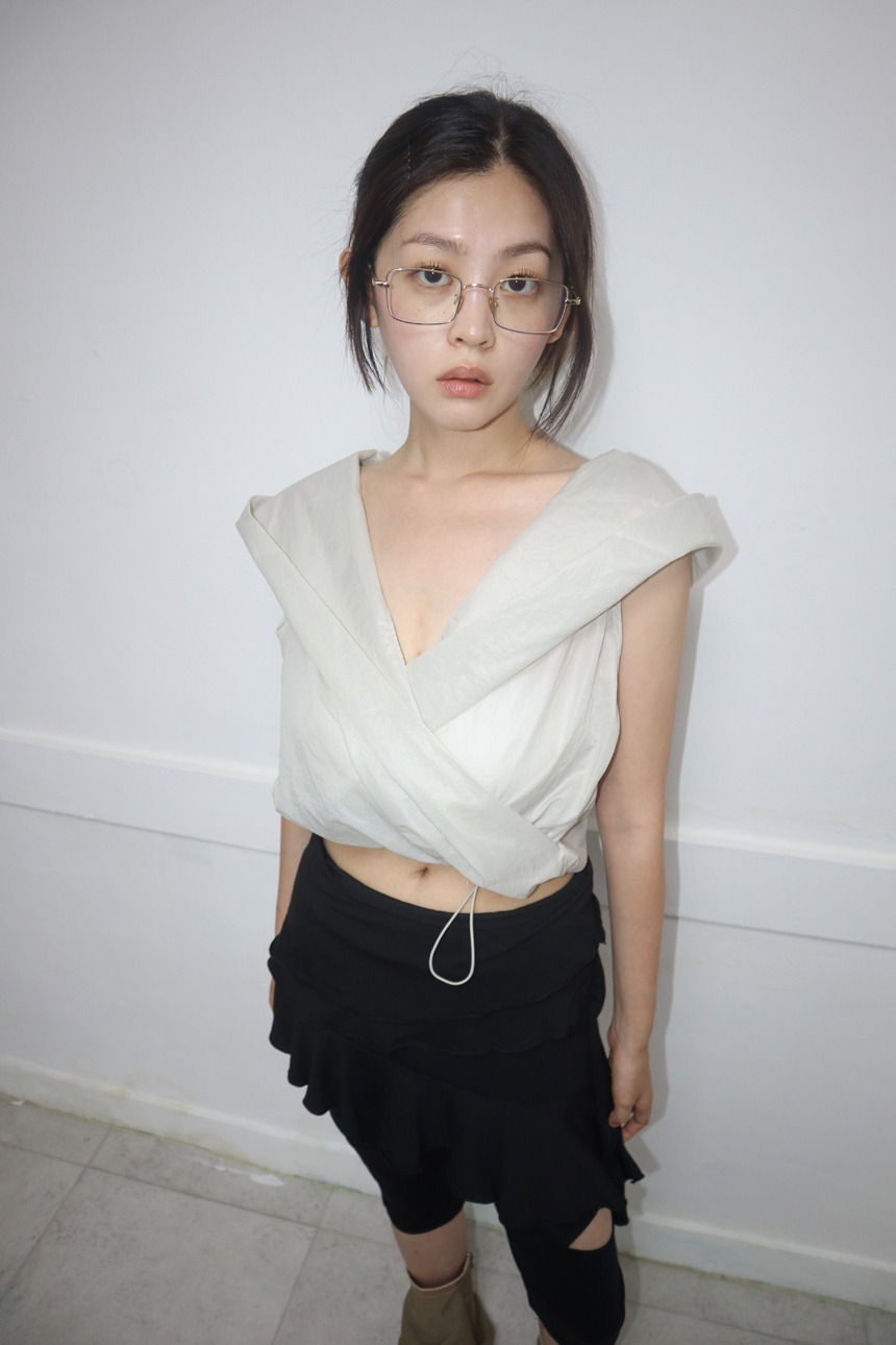 팁씨 gloss wrap string hood (3color) - 위시버킷