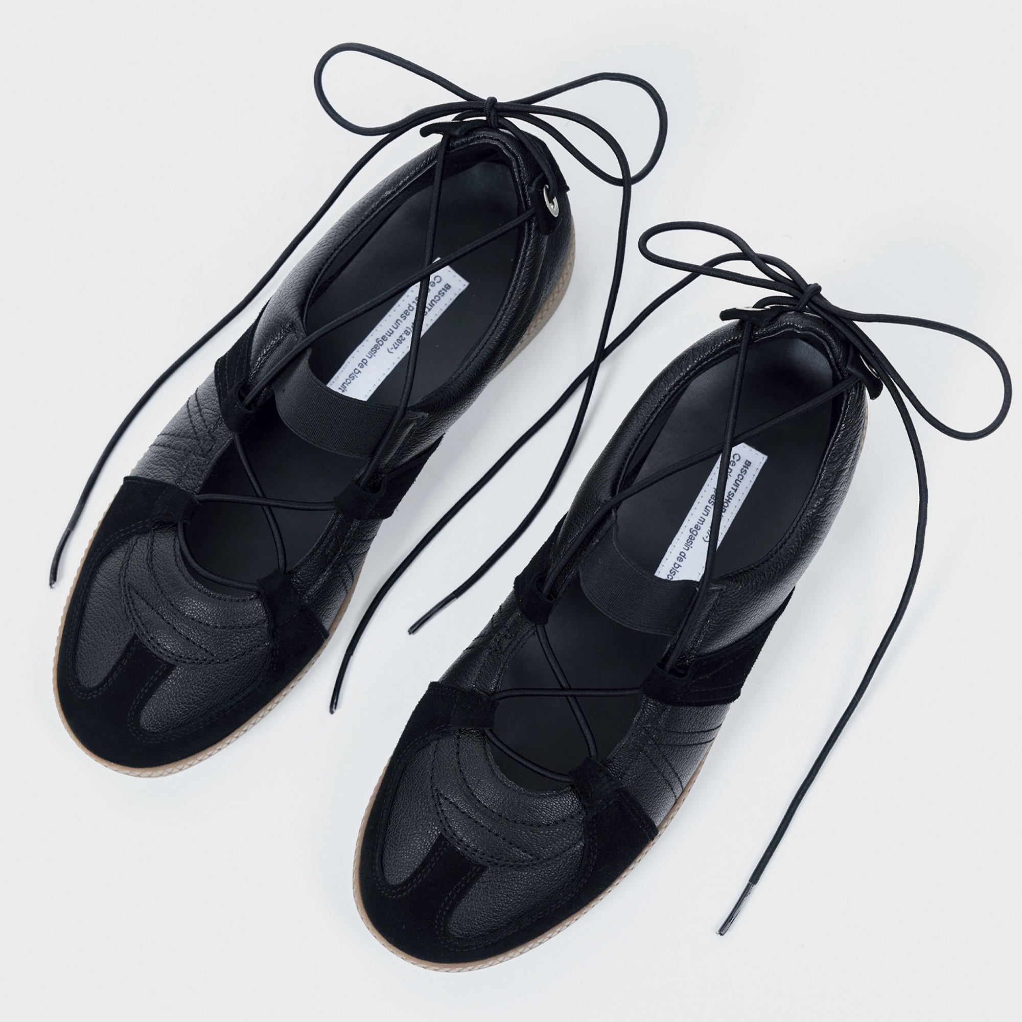비스킷샵 Classic German Army Ballet Shoes (Black) - 위시버킷