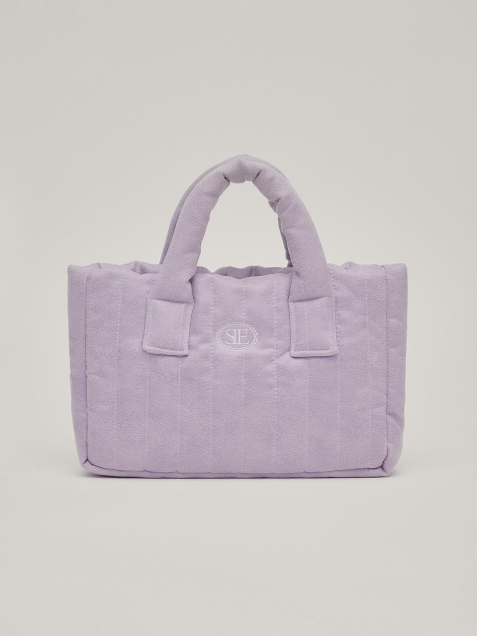 시엔느 Suede Mini Padding Bag (Violet) - 위시버킷