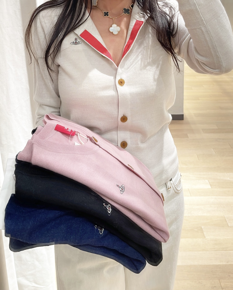 비비안웨스트우드 비비안웨스트우드 22FW 레드라벨 파인 울 베이직가디건(4컬러) - 위시버킷