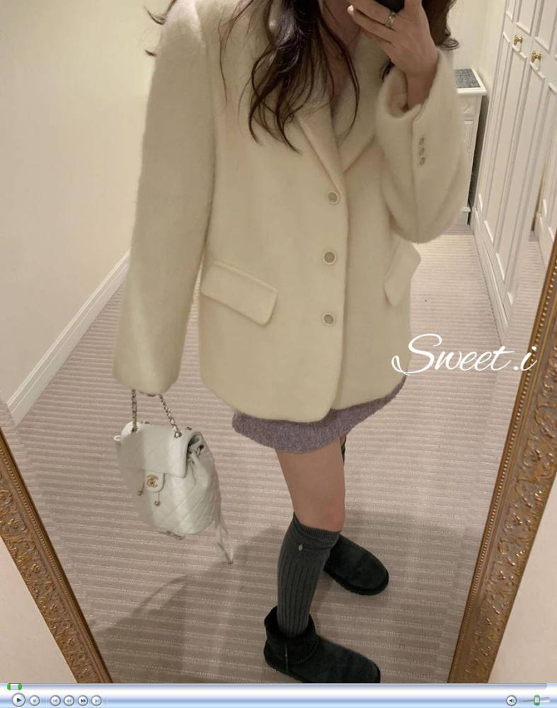 프리티영띵 [당일-아이 소라] Pyt 프리티영띵 울 자켓 2col 코트 하프 겨울 울 50 스윗아이 프영띵 - 위시버킷