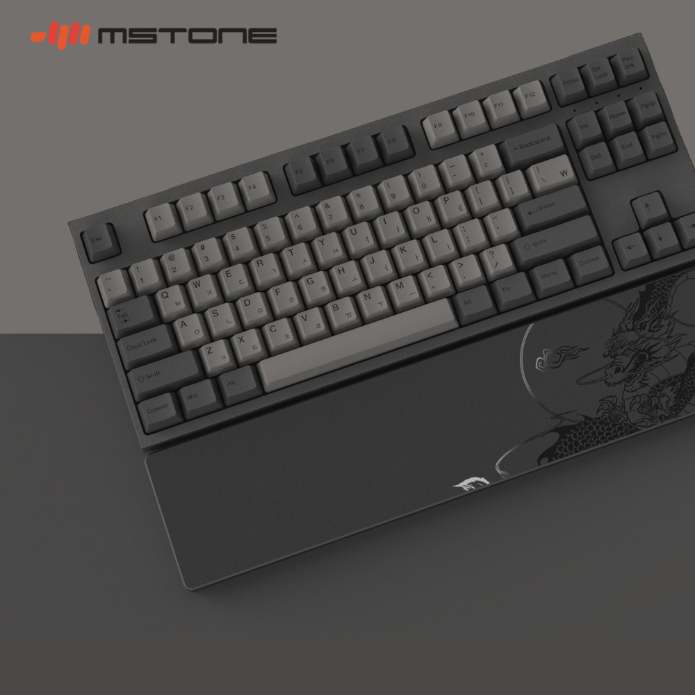 엠스톤 엠스톤 그루브 T87A 풀윤활 게이밍 기계식 키보드 87키 다크그레이 저소음적축 45g - 위시버킷