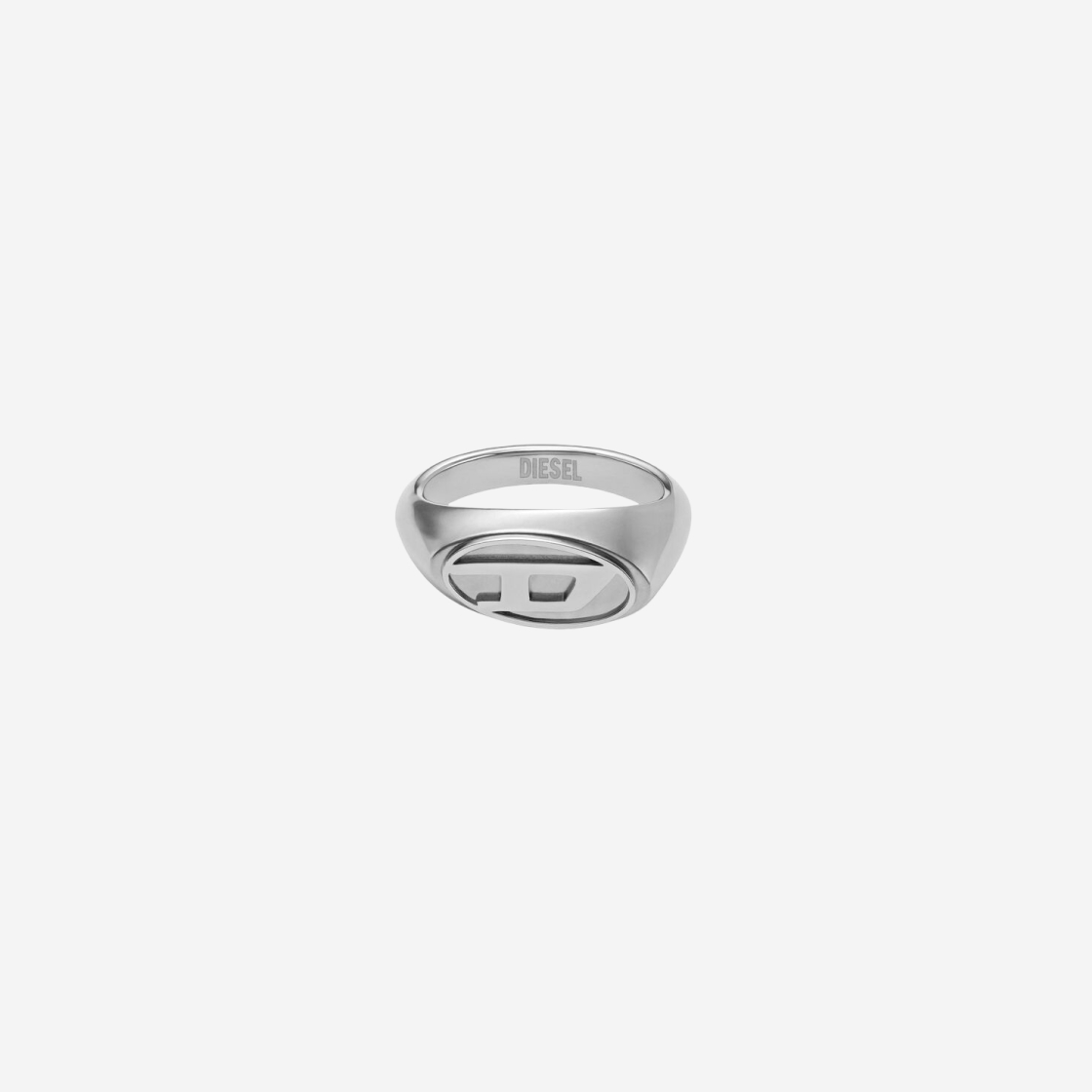 디젤 Diesel Dx1475 Stainless Steel Signet Ring Silver - 위시버킷