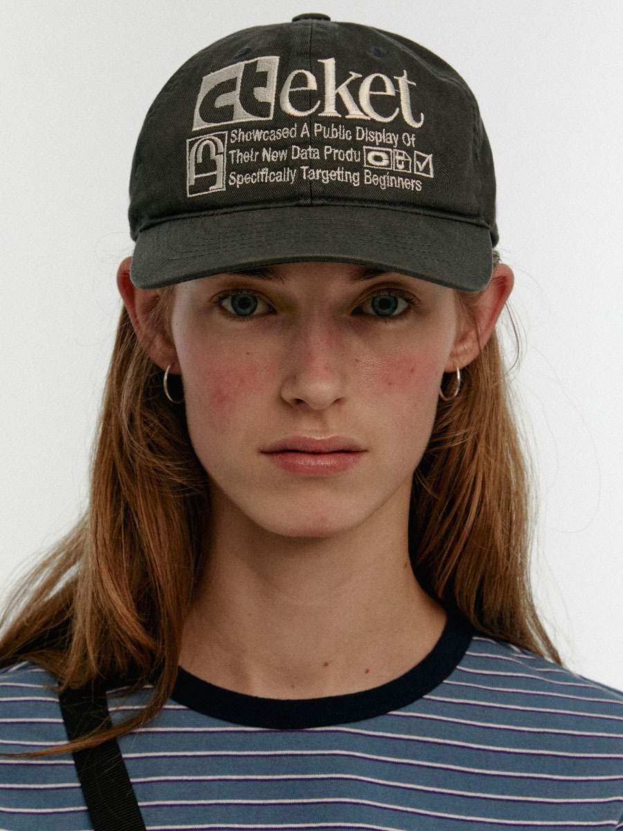 비주얼에이드 [teket] Plan Cap - CHARCOAL - 위시버킷