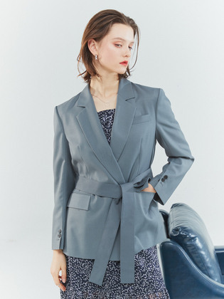 클루드클레어 back slit jacket Gray - 위시버킷