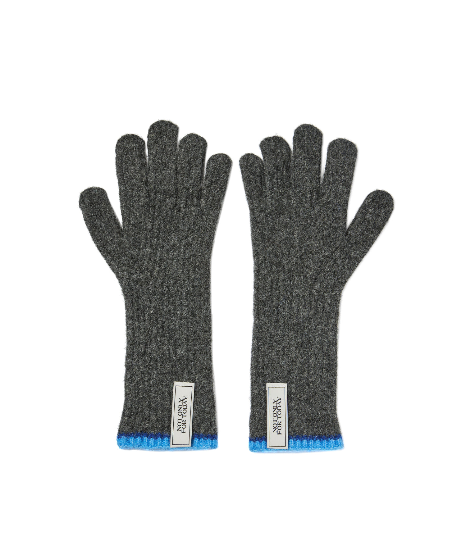 낫온리포투데이 [COMING SOON] COLOR BLOCK GLOVES [DARK GREY] - 위시버킷