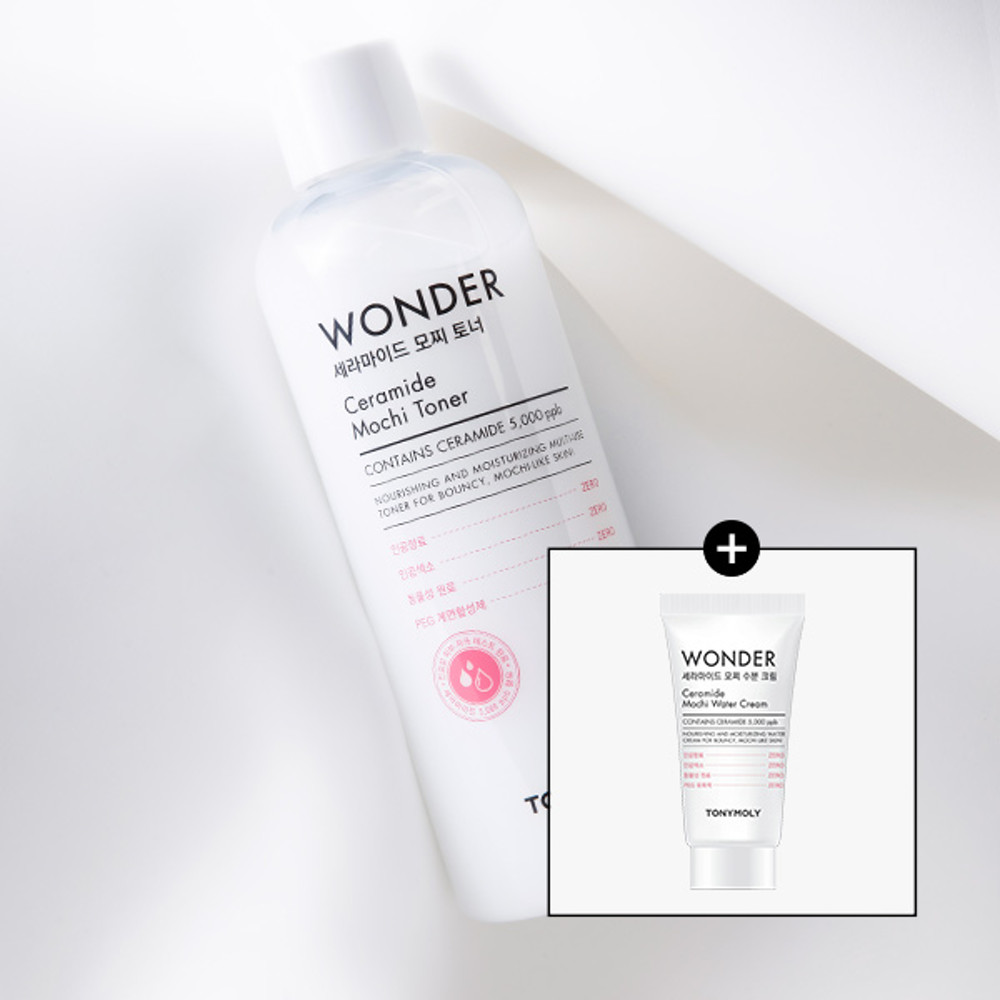 토니모리 [증정] 토니모리 원더 세라마이드 모찌 토너 500ml 수분크림 30ml 위시버킷