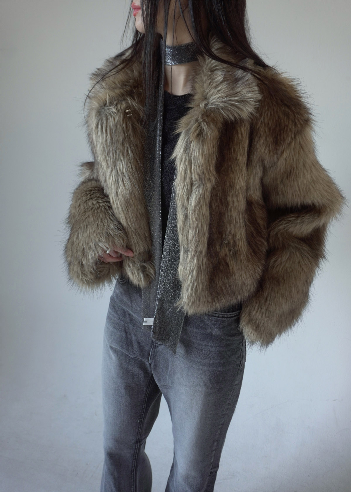 랩트 Collar Mix Fur JK (2c) - 위시버킷