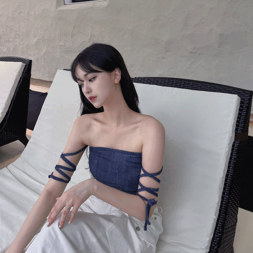 워너비뮤즈 무배🚀 흠뻑쇼💙스윔웨어 스트랩 유니크 빈티지 데님 썸머 크롭 탑 수영복 비키니 튜브탑 비치웨어 오프숄더 홀터넥 블라우스 나시 썸머 비키니 흠뻑쇼 워터밤
