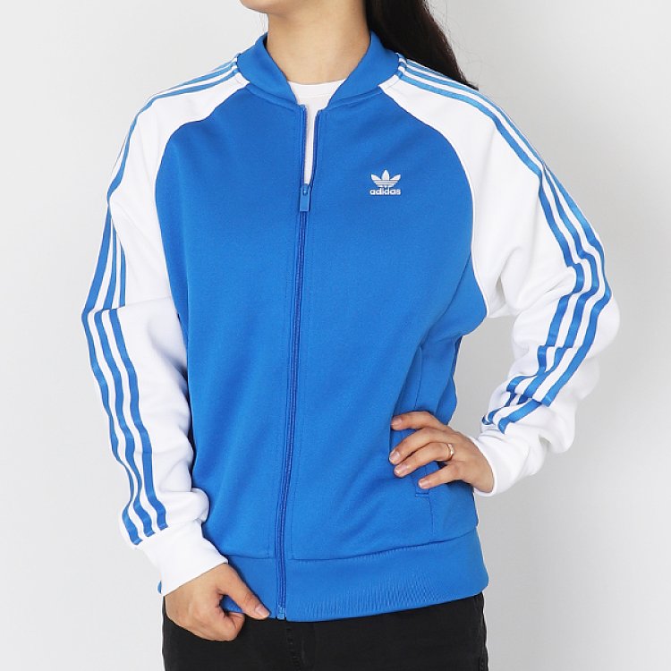 아디다스 아디다스 W 저지 트랙탑 자켓 슈퍼스타 오버사이즈 (II0718) - 위시버킷