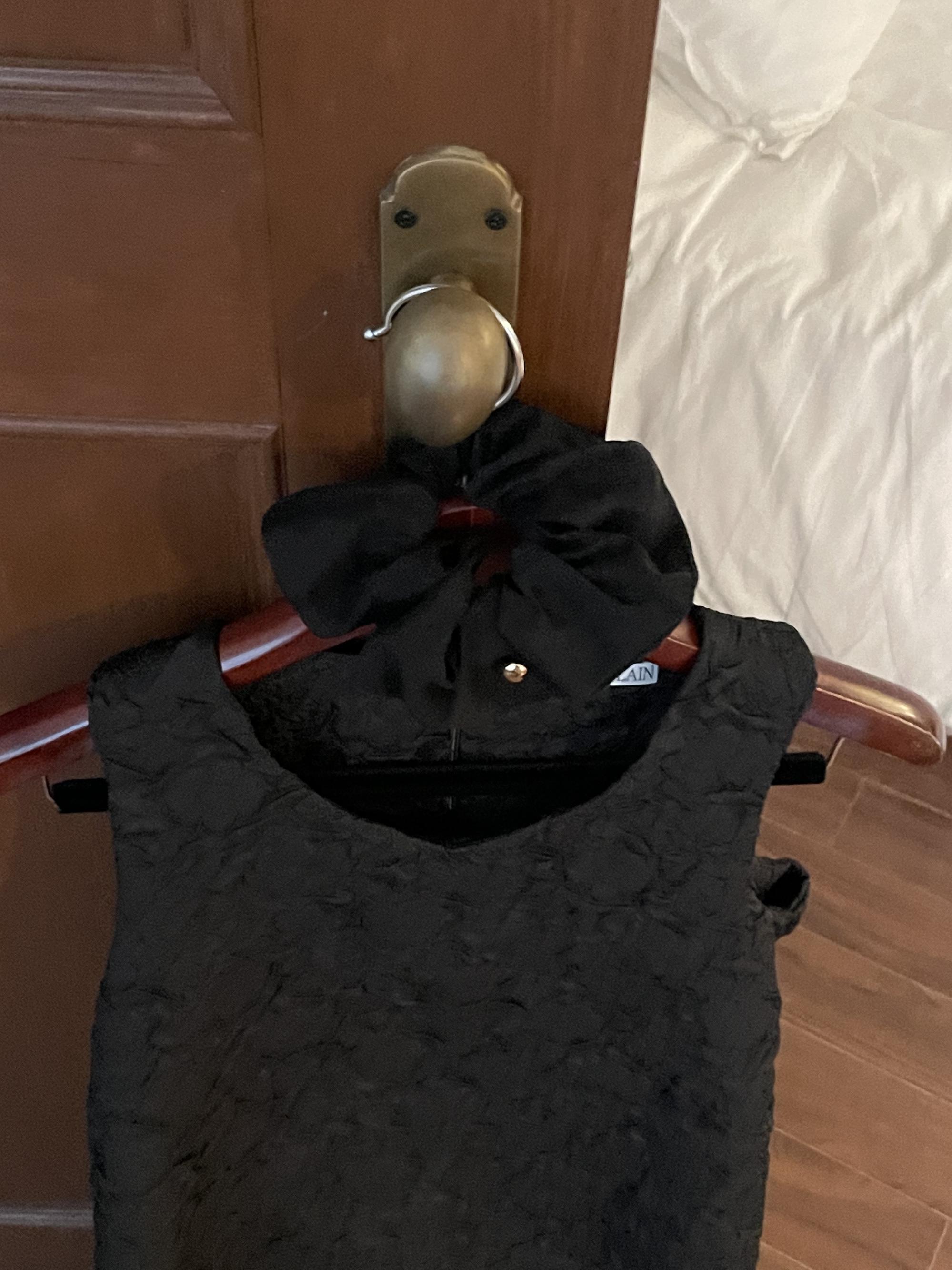 크림슨마켓 crimson made 하트 펜던트 자카드 스크런치 (lblack) - 위시버킷