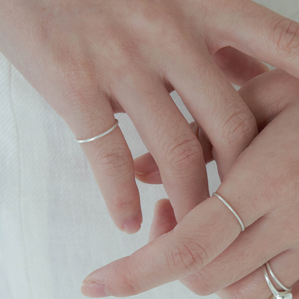 테나시트 sanding texture thin ring(2pcs) - 위시버킷
