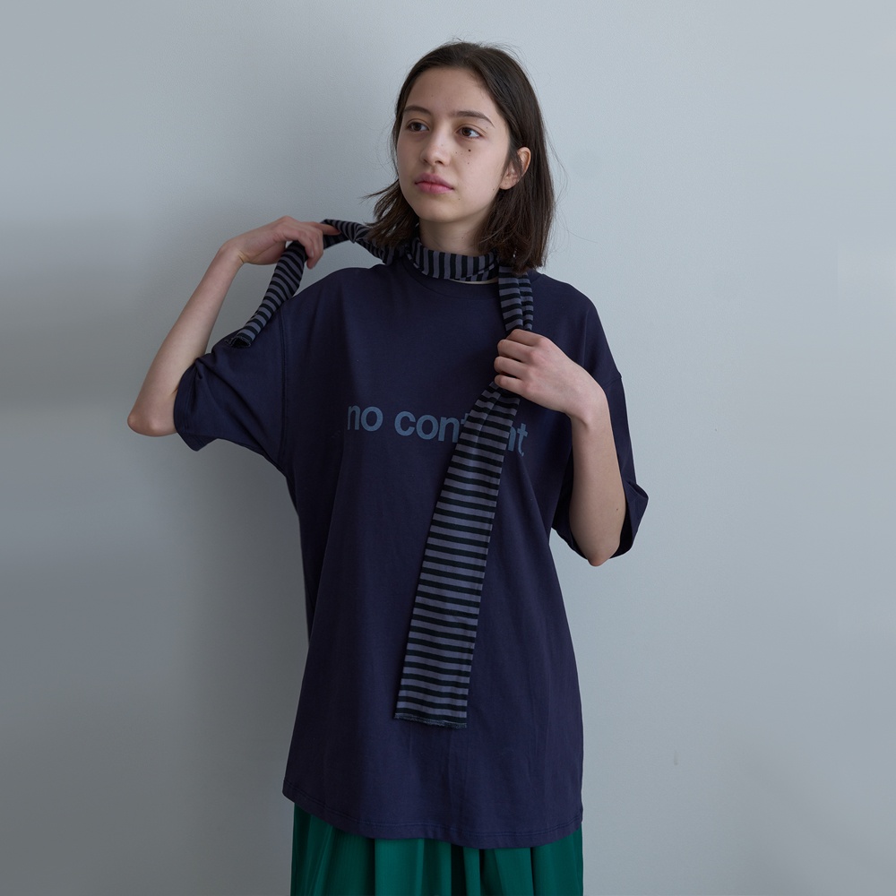 노컨텐츠 69. NOCONTENT-T _ Navy - 위시버킷