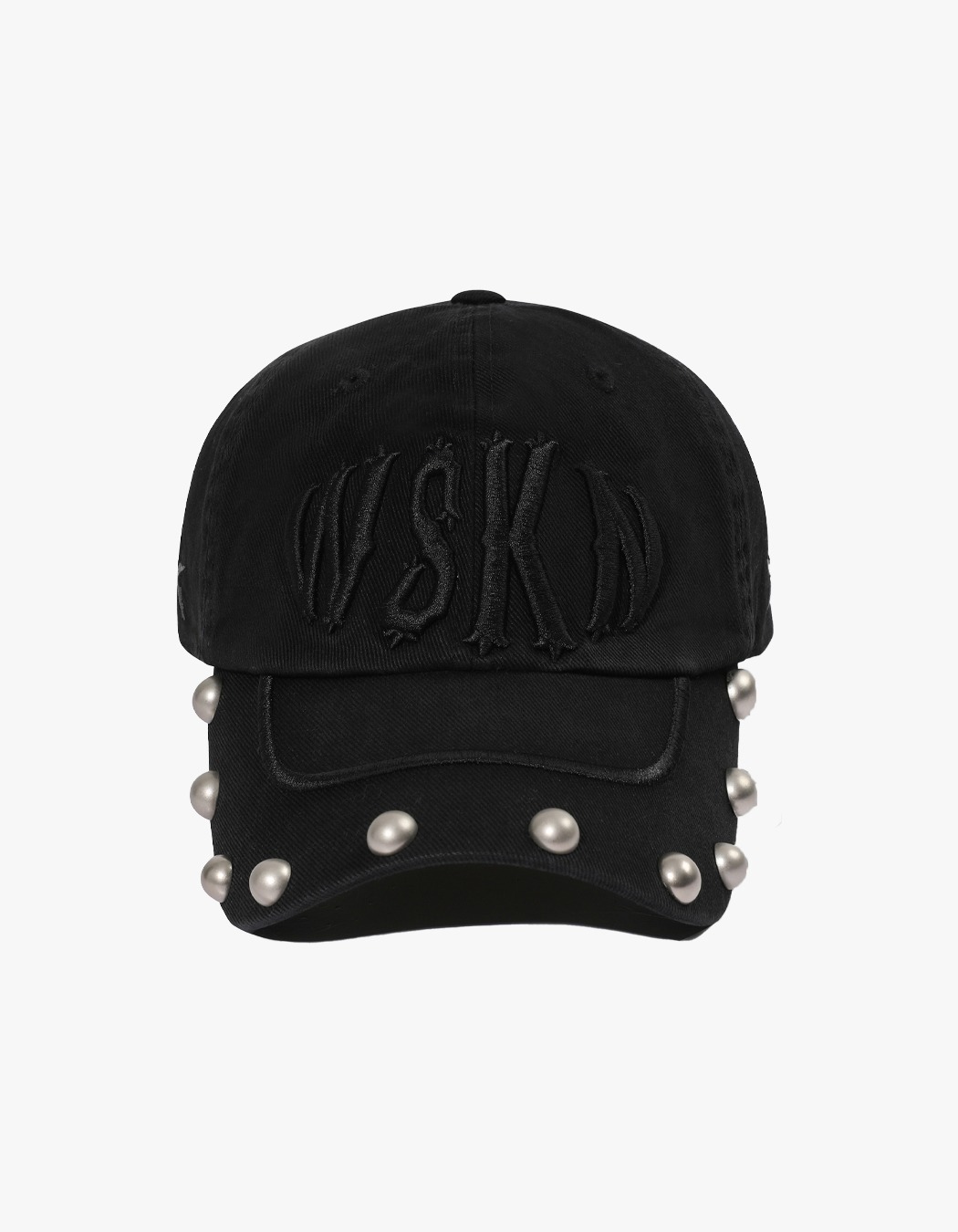 웨스켄 WSKN Embroidered Stud Cap - Black - 위시버킷