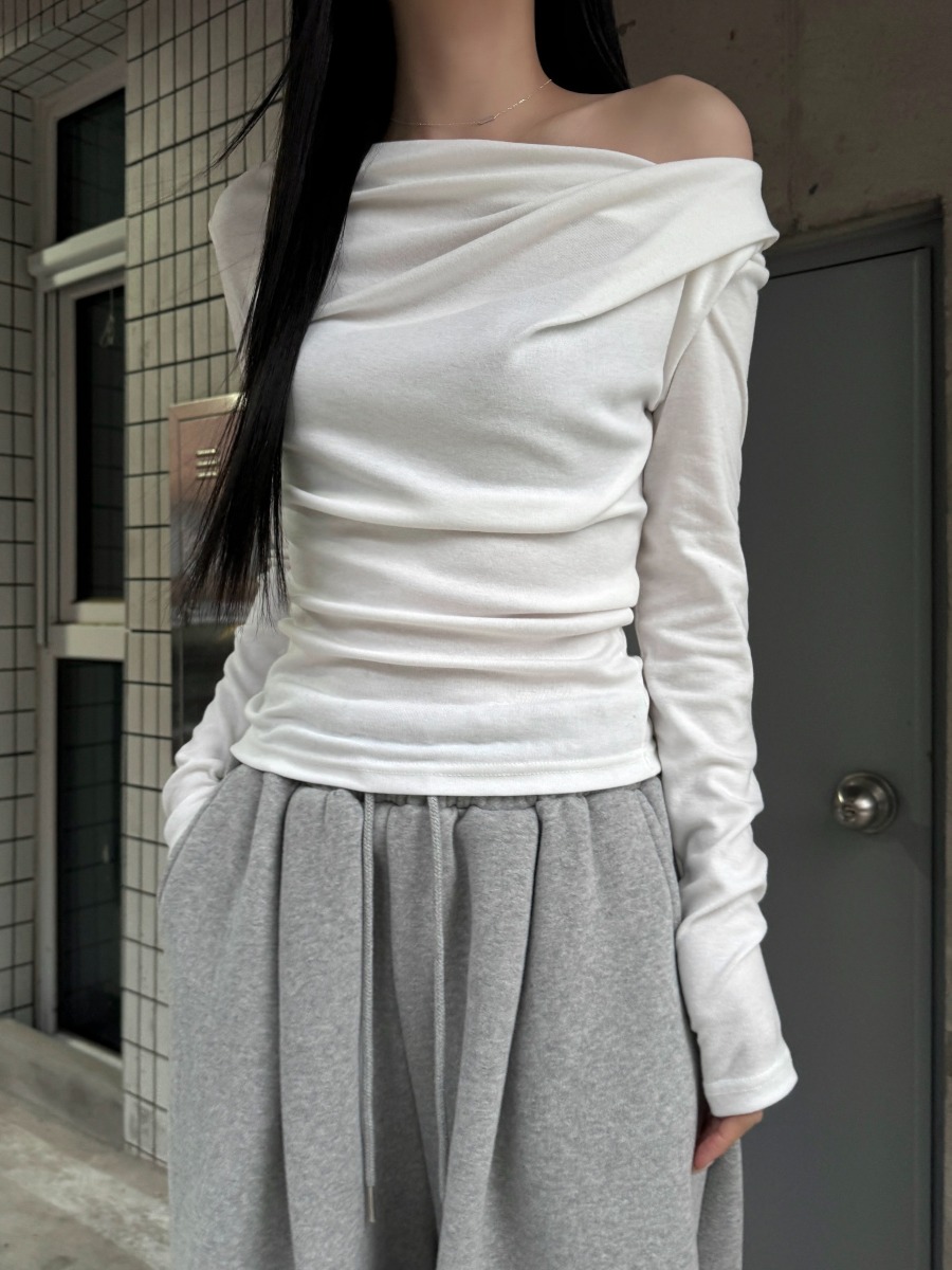 이네기 Dewy Drape Tee (2color) - 위시버킷