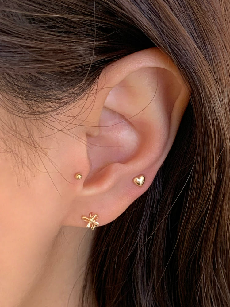 르앙 14k 보니타 하트 귀걸이 피어싱 2type - 위시버킷