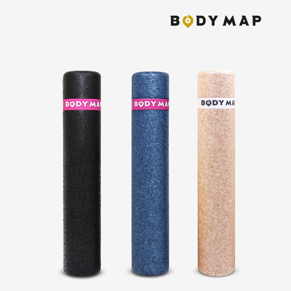 바디맵 바디맵 얇은 EPP폼롤러 길이45cm 지름8cm원형 미니 목종아리 마사지 필라테스 가정용 - 위시버킷