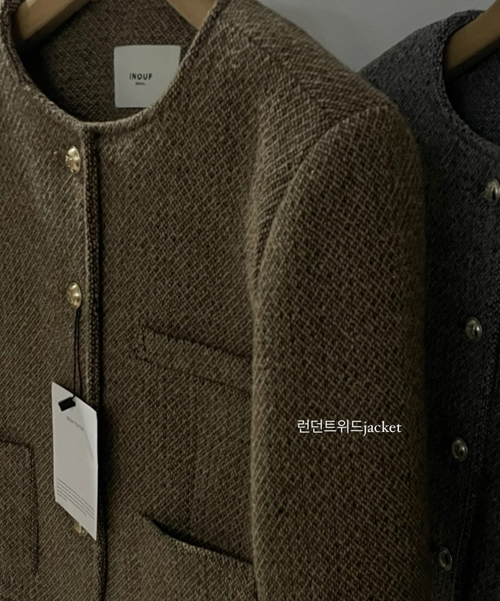 버나뎃 버나뎃 이너프 런던 트위드 자켓 (2col) inouf - 위시버킷